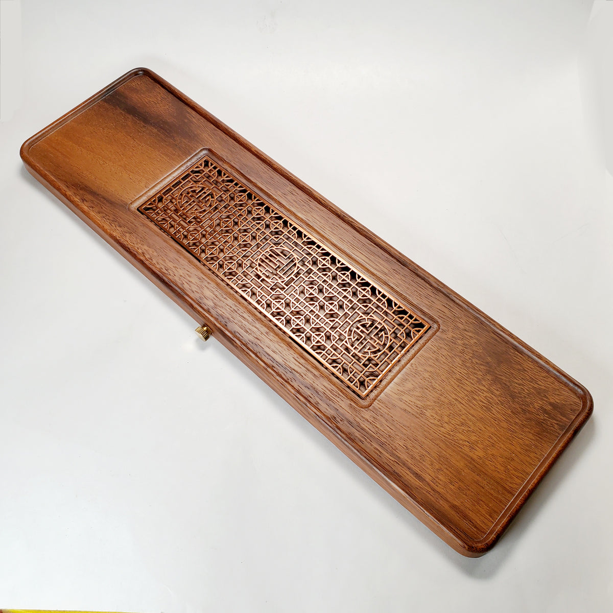 Tea Boat Tray Rectangular Walnut Wood #1 – Tea Habitat